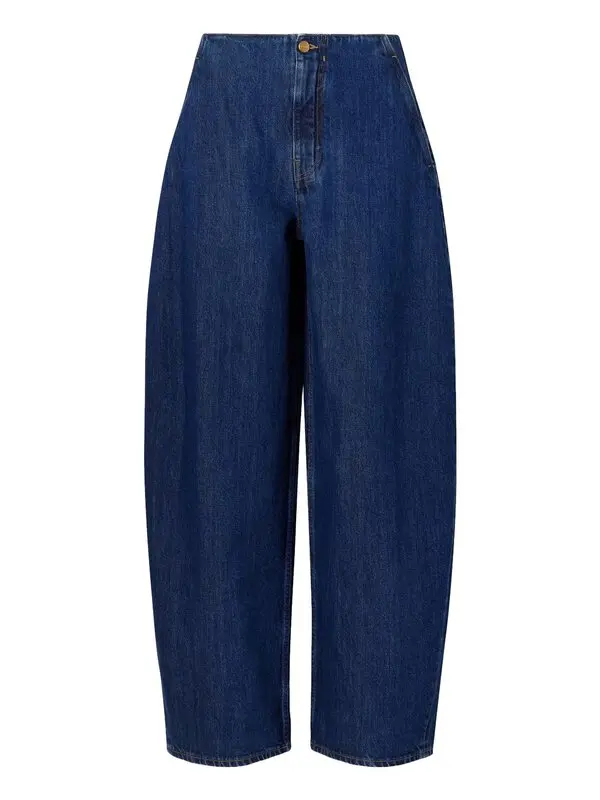 JIL SANDER Low-rise Wide-leg Jeans - Mid Denim