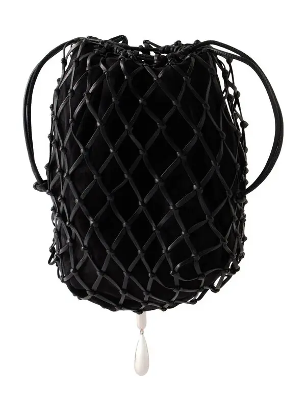 Savette Macrame Pouch - Black