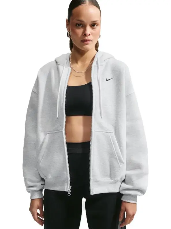 Nike Studio Fleece Full-zip Hoodie - Brown