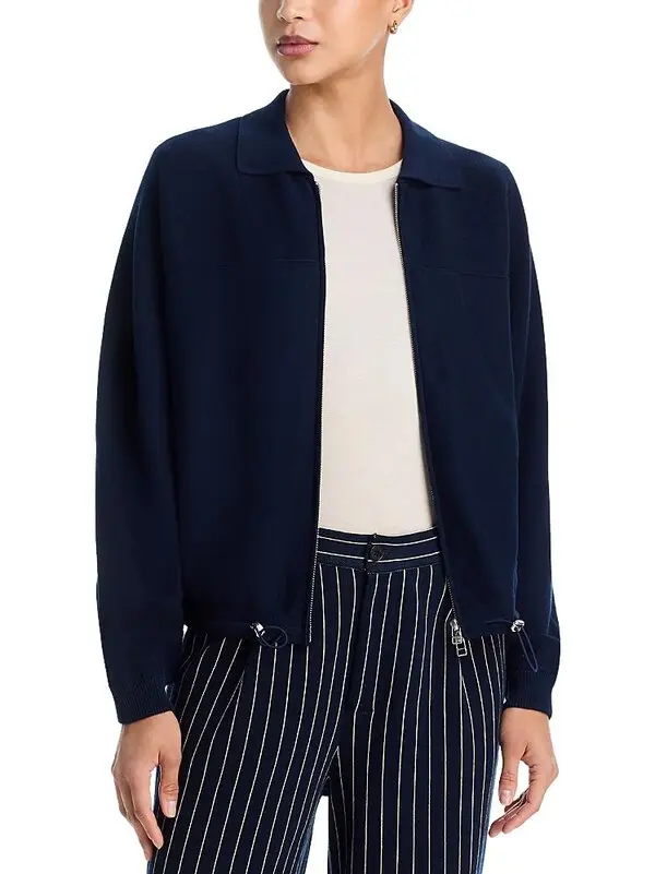 Guest In Residence Drawcord Hem Windbreaker - Navy