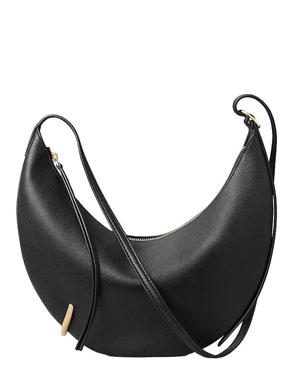 Tory Burch Pierced Leather Crossbody - Black