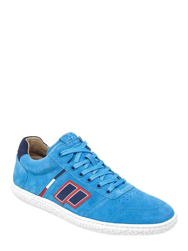 PILOTI Circuit Suede Lace-up Low Top Sneakers - Blue