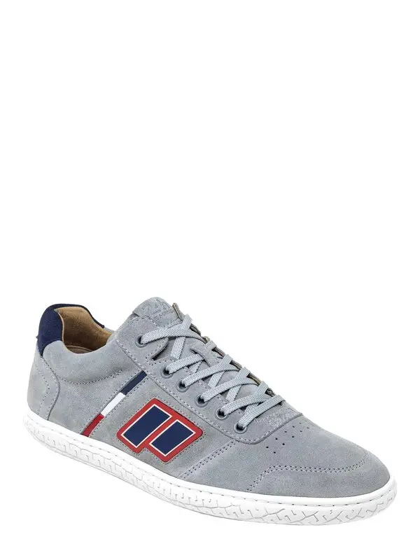PILOTI Circuit Suede Lace-up Low Top Sneakers - Chalk