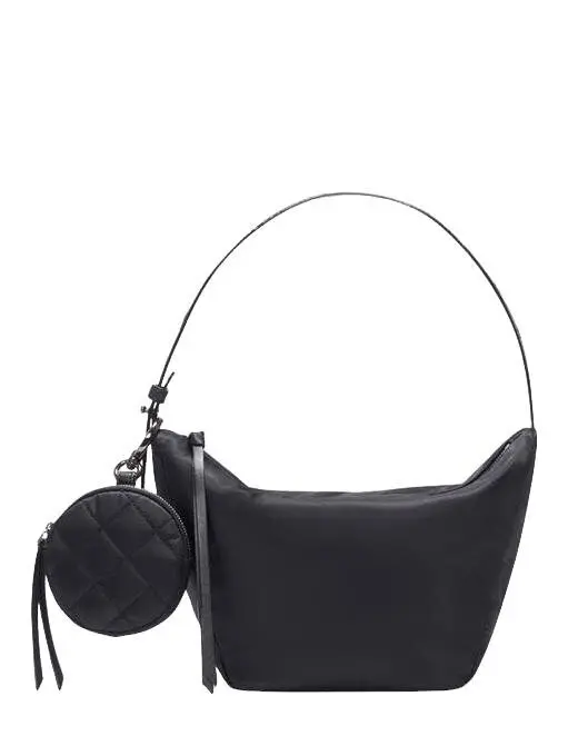 Mz Wallace Small Waverly Shoulder Bag With Quilted Pouch - Black