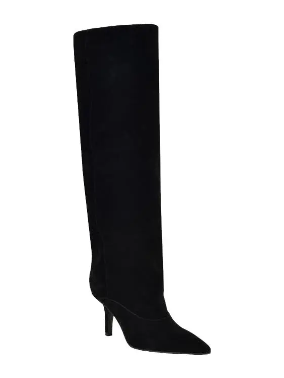Guess Carolan Pointed Toe Knee High Boot - Black