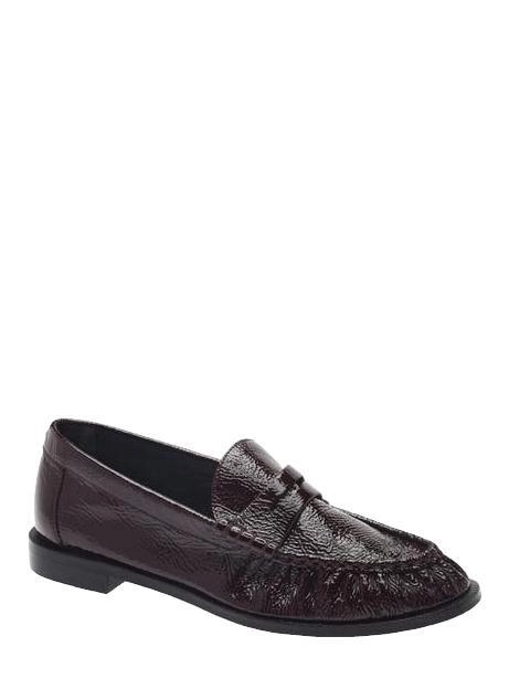 Rag & Bone Lexi Leather Loafer - Dark Red