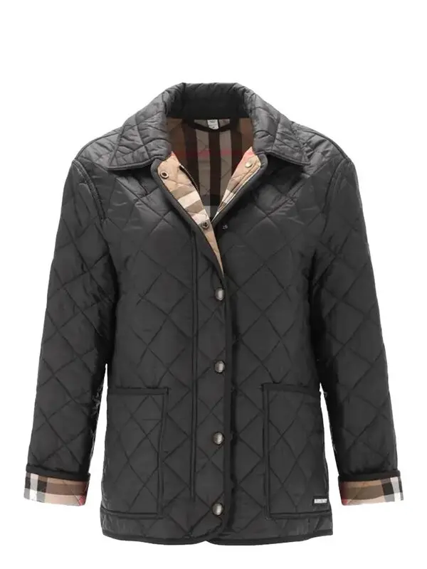 Burberry Quilted Barn Jacket - Black