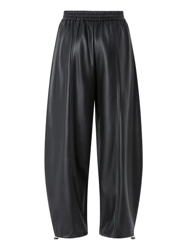 Pinko Wide-leg Elasticated Waist Pants - Black