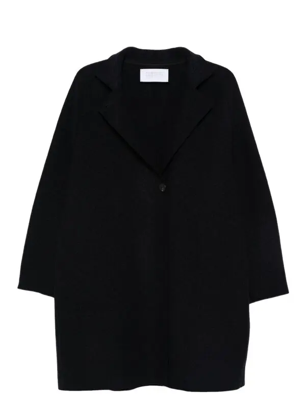 Harris Wharf London Single-breasted Coat - Blue