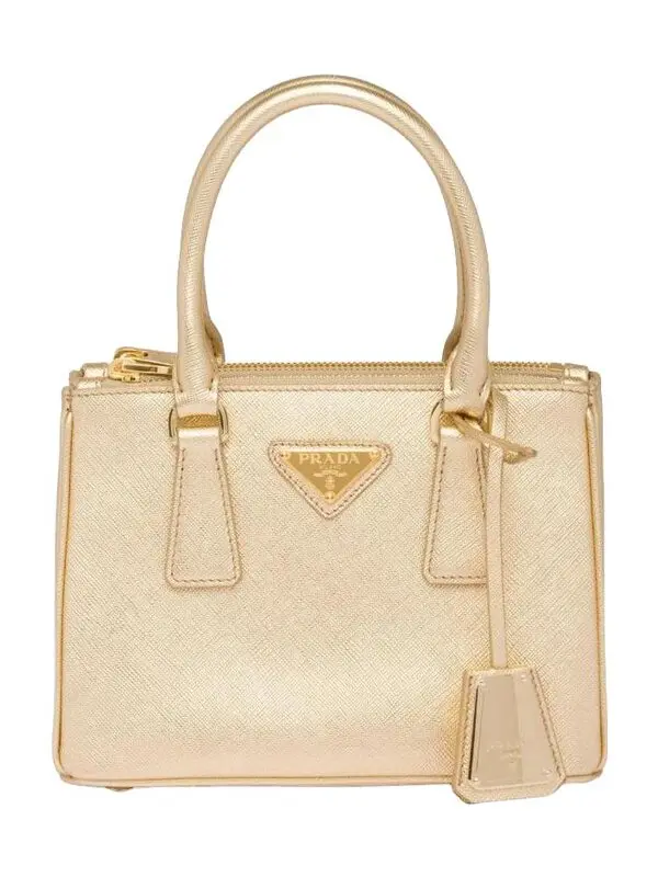 Prada Galleria Saffiano Leather Mini-bag - Platinum