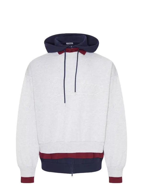 Balenciaga Long-sleeve Sweatshirt With Polo Collar And Drawstring - No