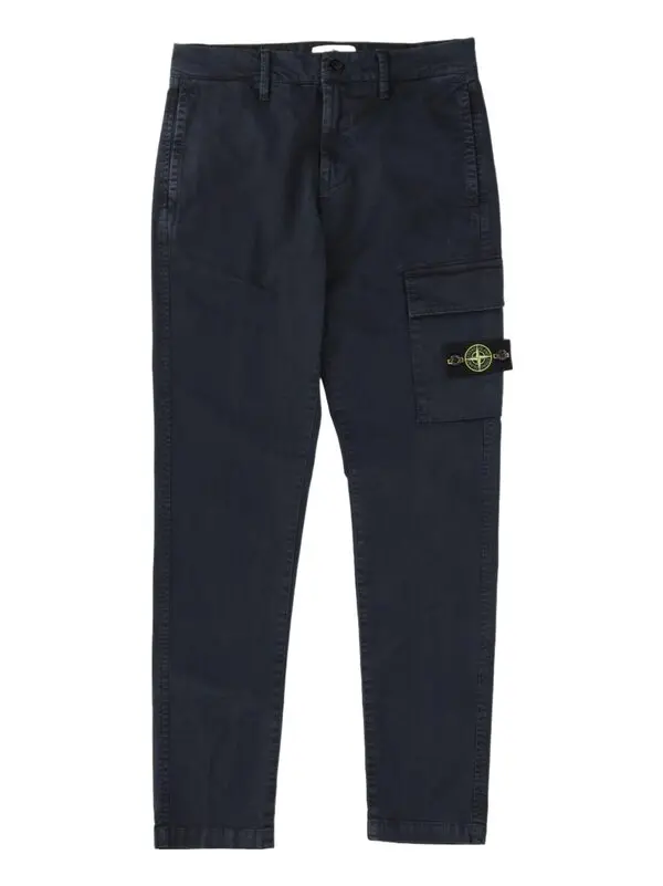 Stone Island Logo-patch Cargo Pants - Blue