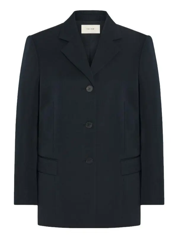 THE ROW Eudora Tailored Jacket - Deep Navy Blue