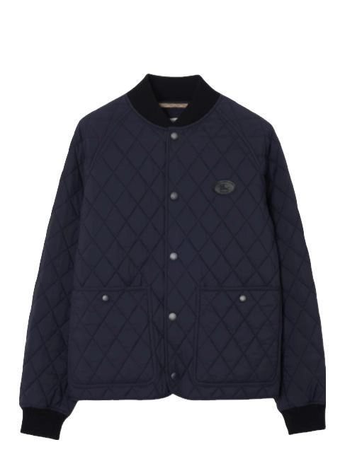 Burberry Quilted Nylon Jacket - Navy Blue