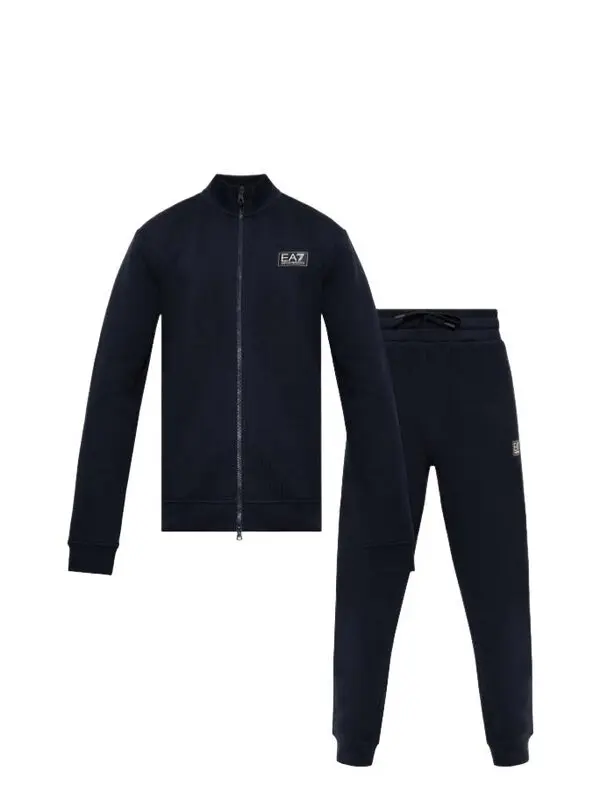 EA7 Sweatshirt And Sweatpants Set - Black