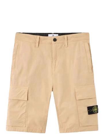 Stone Island Compass Patch Cargo Shorts - Beige