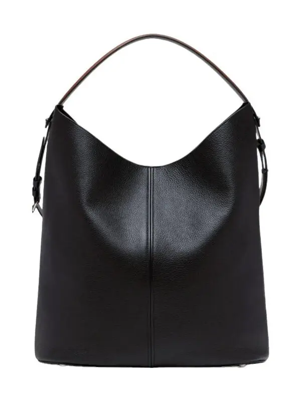 MAISON MARGIELA Dress-age Hobo Xl Grained Calf Leather Bag - Dark Chestnut
