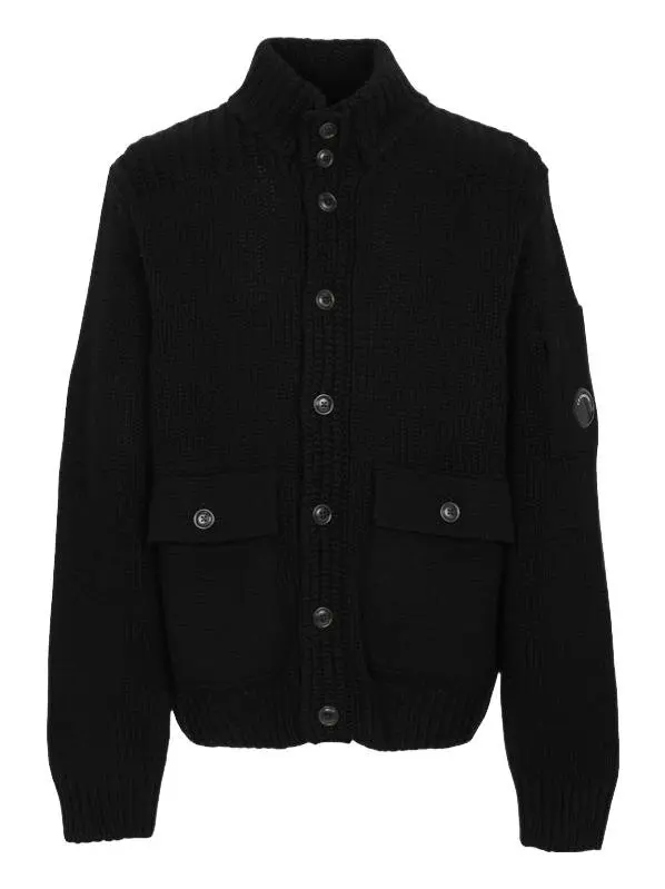 C.P. COMPANY Long-sleeve Cardigan - Black