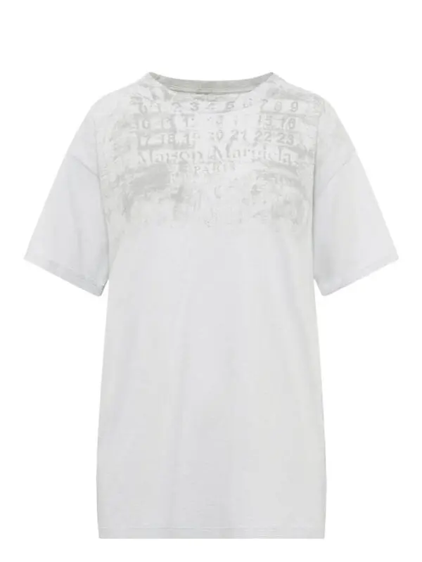 MAISON MARGIELA Numeric Logo Printed T-shirt - White