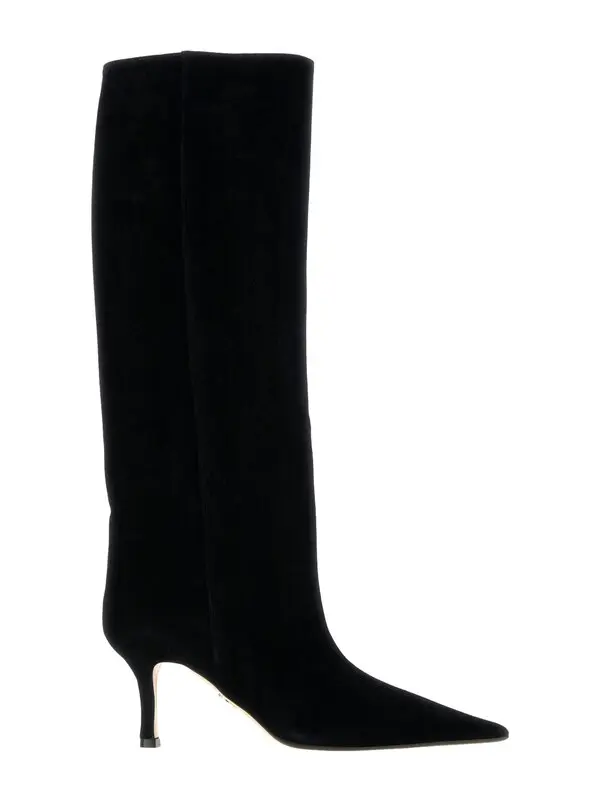 Gucci Pointed Toe Stiletto Heel Boots - Black