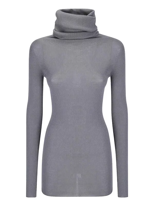 Rick Owens Long-sleeved Knitwear - Gray