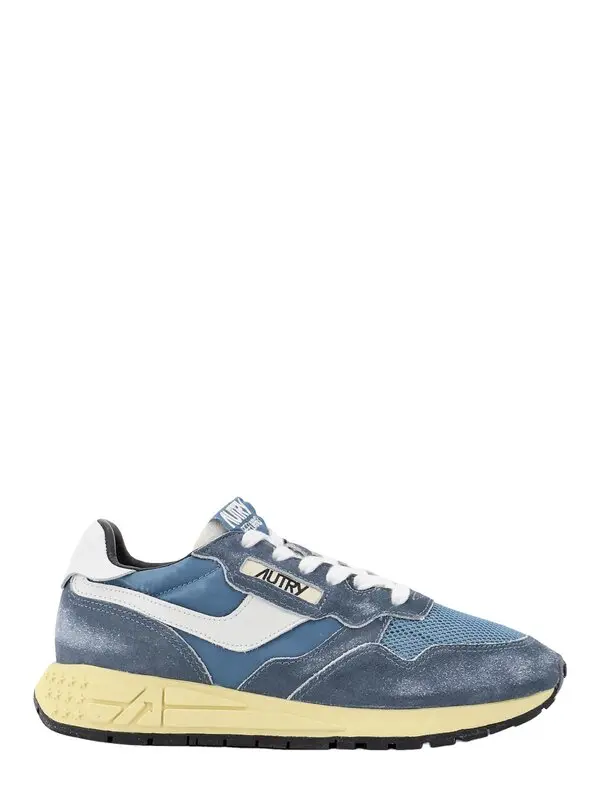 AUTRY Reelwind Low Mesh And Suede Sneakers - Blue