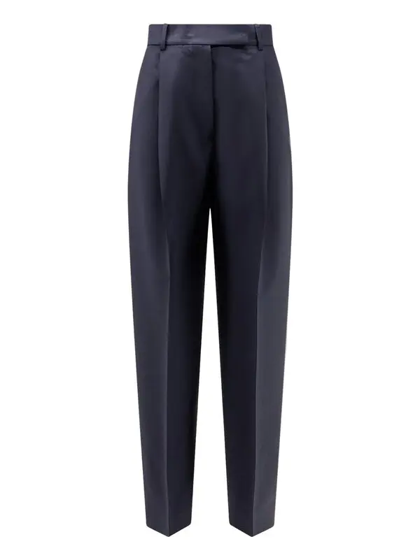 RÓHE Virgin Wool And Mohair Trousers - Blue