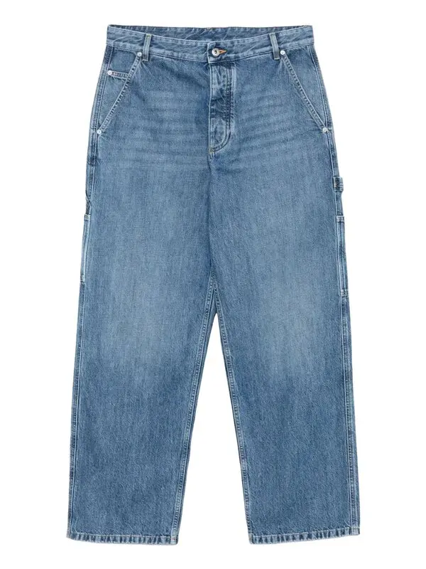 Bottega Veneta Vintage Indigo Cargo Jeans - Blue