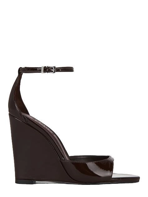 Schutz Scarlett Patent Leather Wedge Sandal - Maplewood