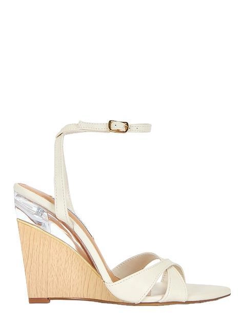 Steve Madden Sorynn Sandal In Ivory - Bone Leather