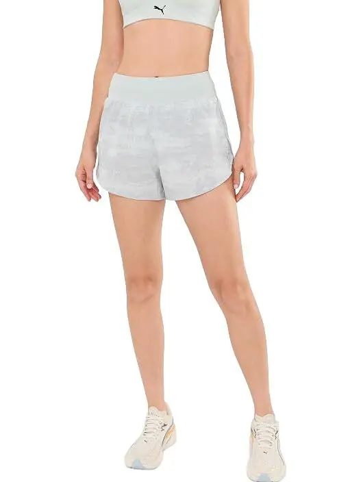PUMA Dreamrun 3 Brightside All Over Print Shorts - Green