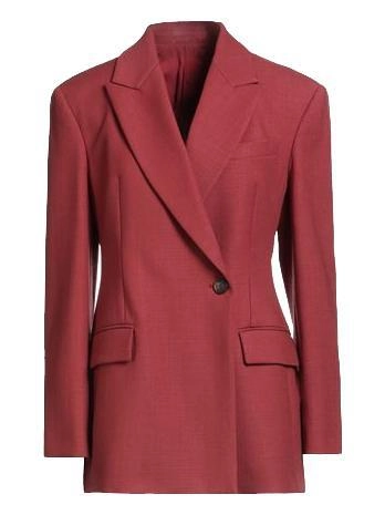 Brunello Cucinelli Double-breasted Virgin Wool Blazer - Red