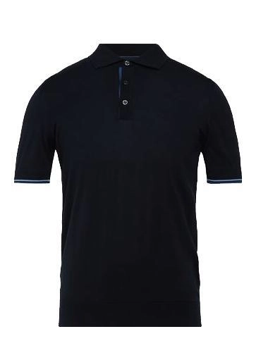 MOORER Polo Shirt Size Cotton - Navy