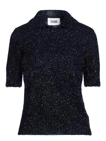 Alpha Studio Polo Shirt Midnight Size Viscose, Polyamide - Blue