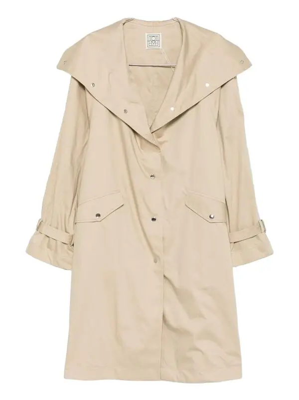 TOTEME Cotton Trench Coat - Beige
