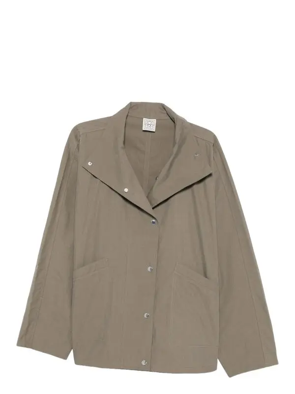 TOTEME Cotton Blend Parachute Jacket - Grey