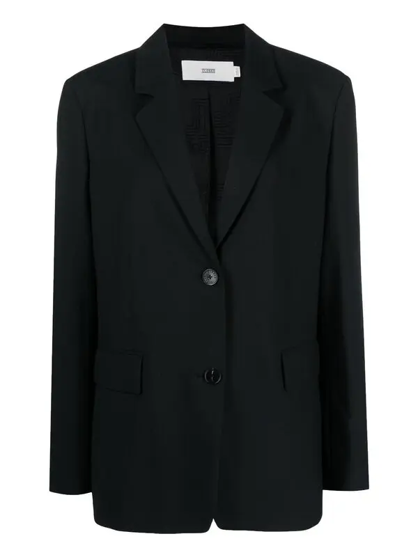Closed Wool Blend Single-breasted Jacket - Black