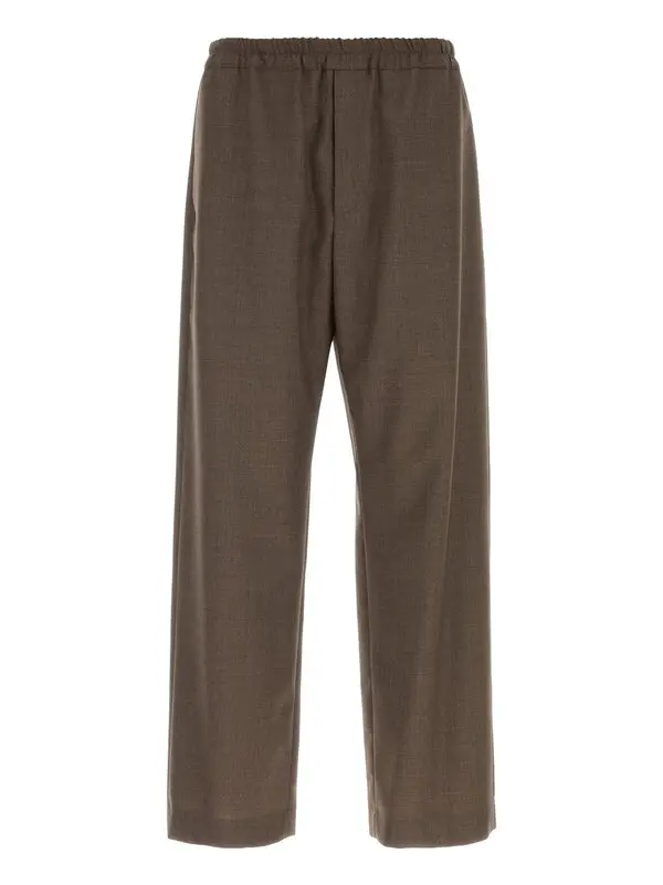 THE ROW Wool Trousers - Brown