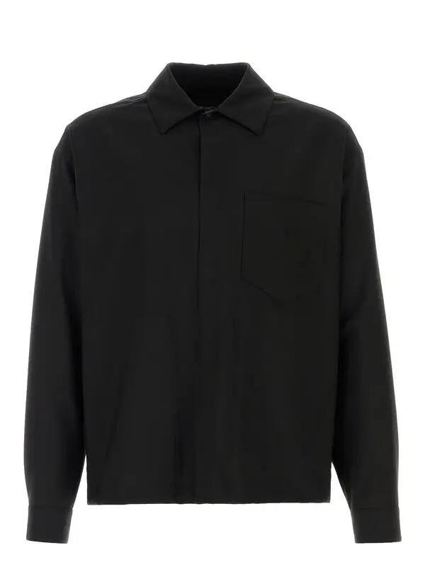 Herno Twill Shirt - Black