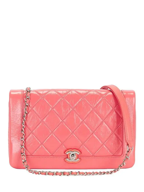 FWRD RENEW Chanel Vintage Full Flap Bag - Pink