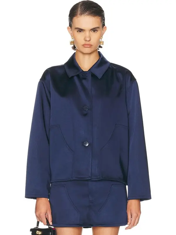 Renggli Satin Jacket - Midnight