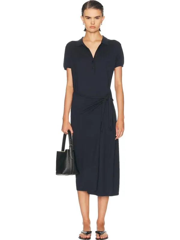 LISA YANG Anthea Dress - Navy