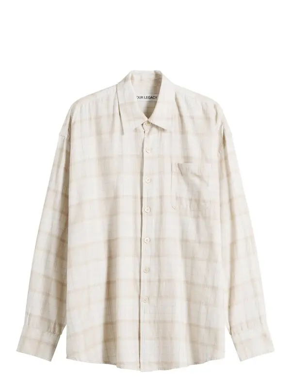 Our Legacy Check Print Borrowed Shirt - Stella