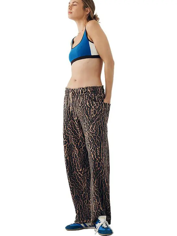 AFRM Ryan Barrel-leg Sweatpants - Olive Leopard