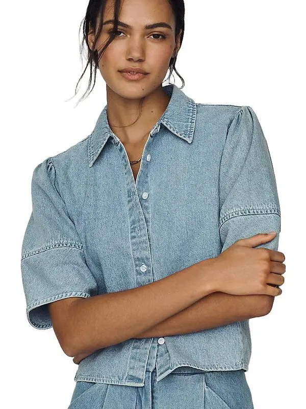 BISHOP + YOUNG Saint Tropez Denim Top - Blue
