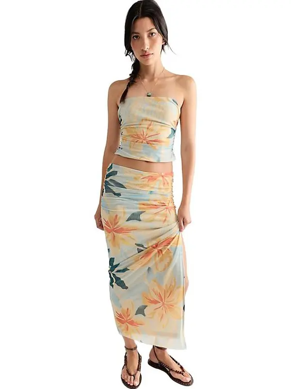 Free People Presley Maxi Skirt Set - Frost Combo