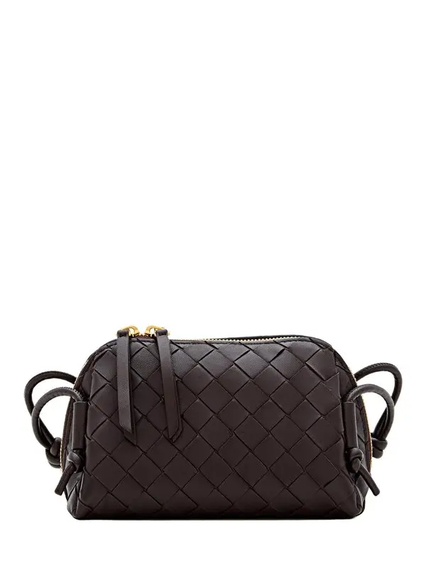 Bottega Veneta Pochette Concert Clutch - Brown