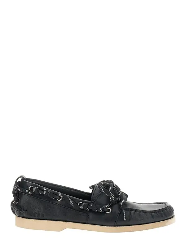 GOLDEN GOOSE Baby Billa Boat Moccasins - Nero