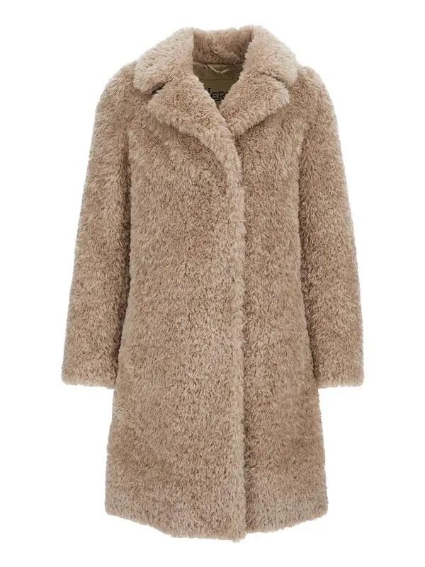 Herno Faux Fur Coat - Beige