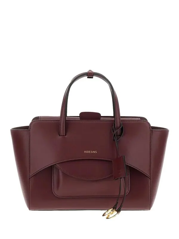 HIDESINS Leather Flap Crossbody Bag - Rosso